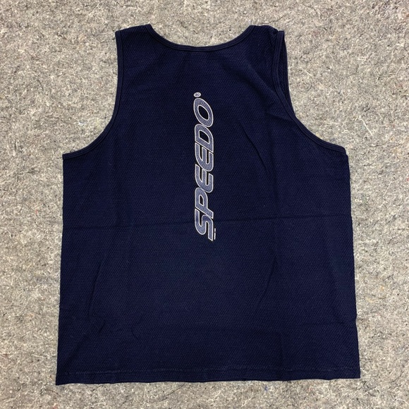 Speedo | Shirts | Vintage Y2k Speedo Navy Tank Top Large | Poshmark